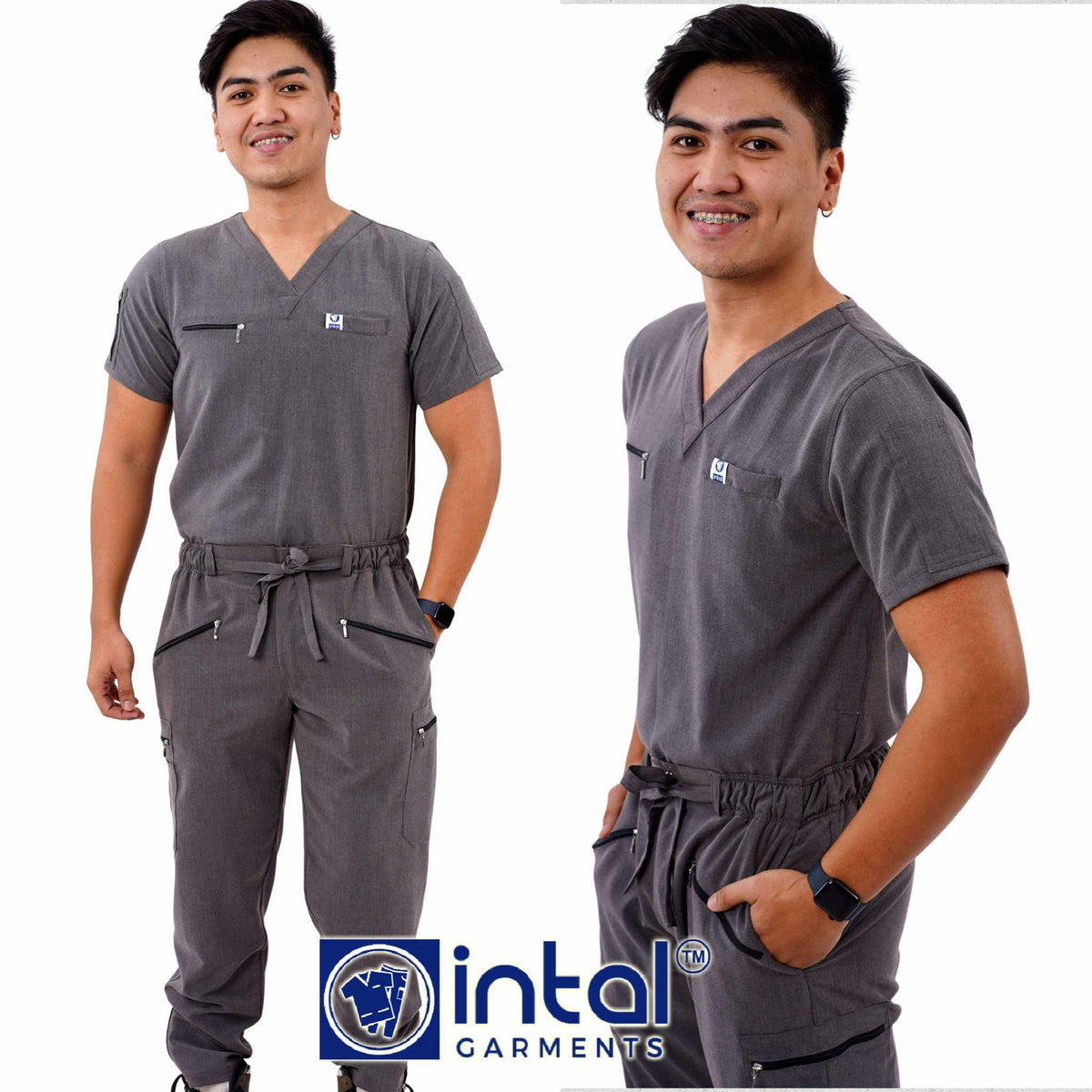 INTAL SCRUBSUIT 082 ELITE PRO MAGALANG Ultrafine Elegant Fabric V-Neck ...