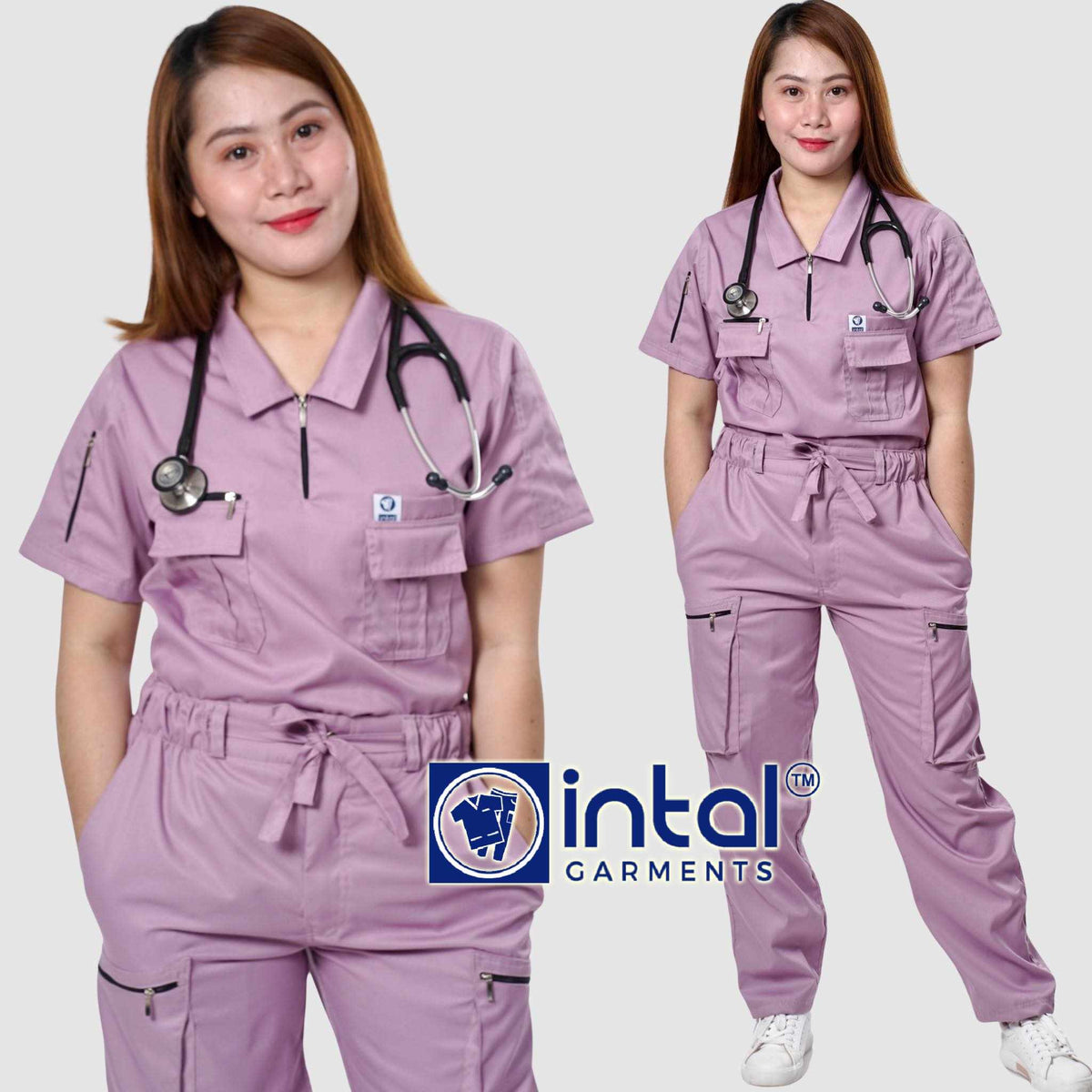 INTAL SCRUBSUIT 057 ALTA MAABILIDAD Sports Collar Coverall Style Quali ...